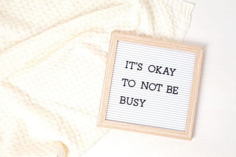 How To Stop Being Busy All The Time