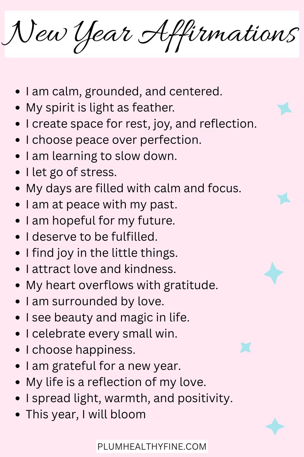 51 New Year Affirmations For a Fresh Beginning