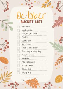 October Bucket List To Make Your Fall Unforgettable – Plum Healthy Fine
