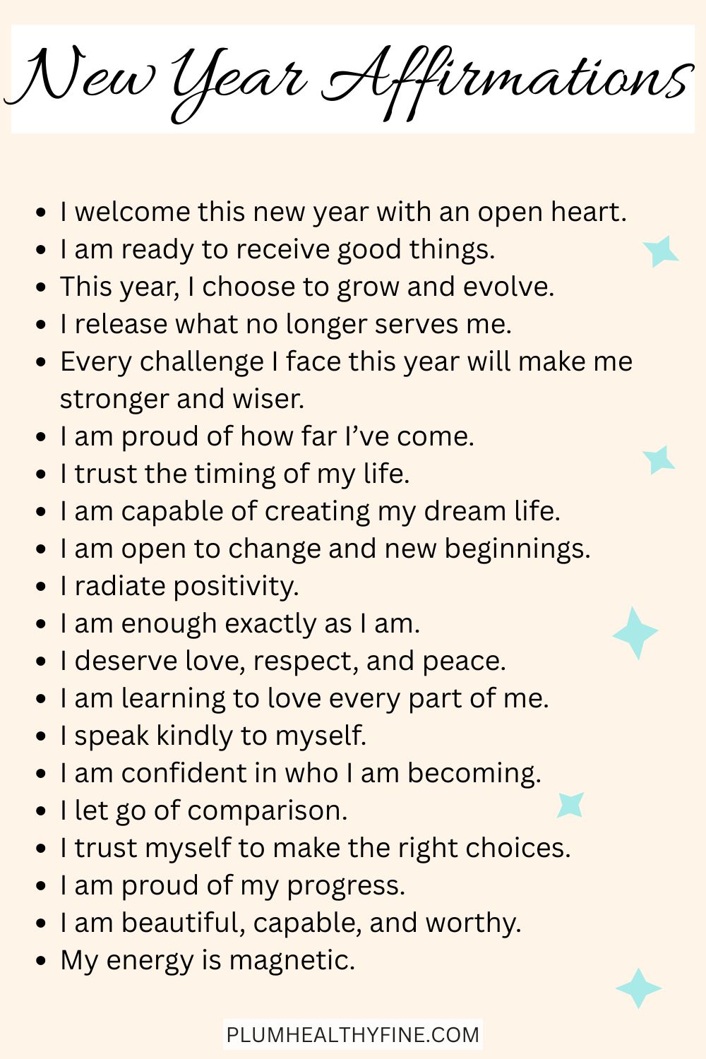 51 New Year Affirmations For a Fresh Beginning