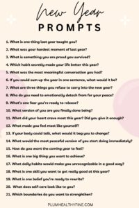 42 New Year Journal Prompts For The New You